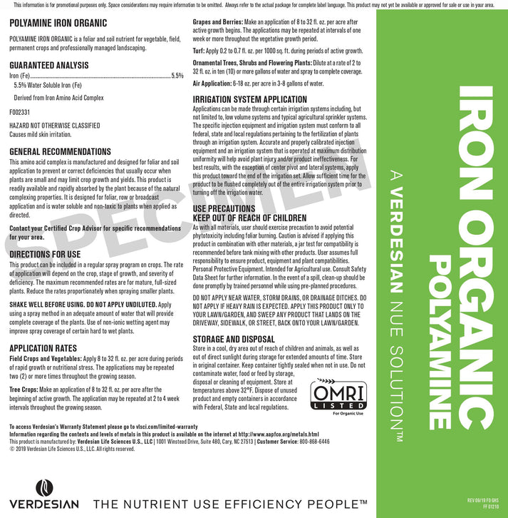 PolyAmine Iron (Organic) – Soil Doctor